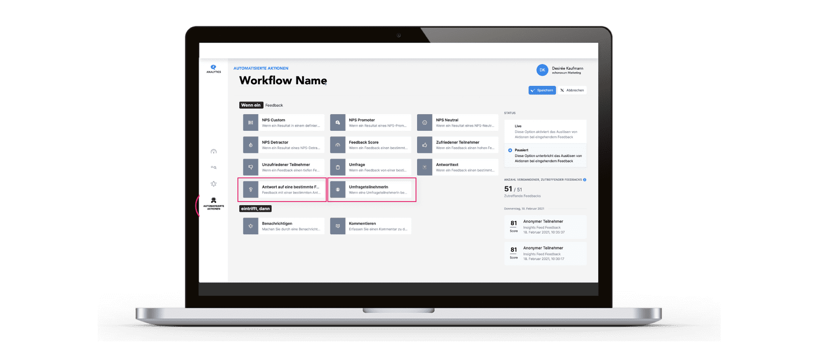 Prozessautomatisierung im Experience Management XM